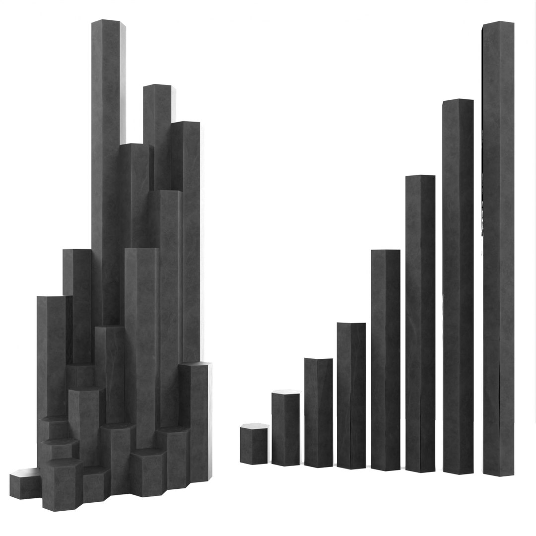 3D Model Basalt Rock Columns - TurboSquid 2288928