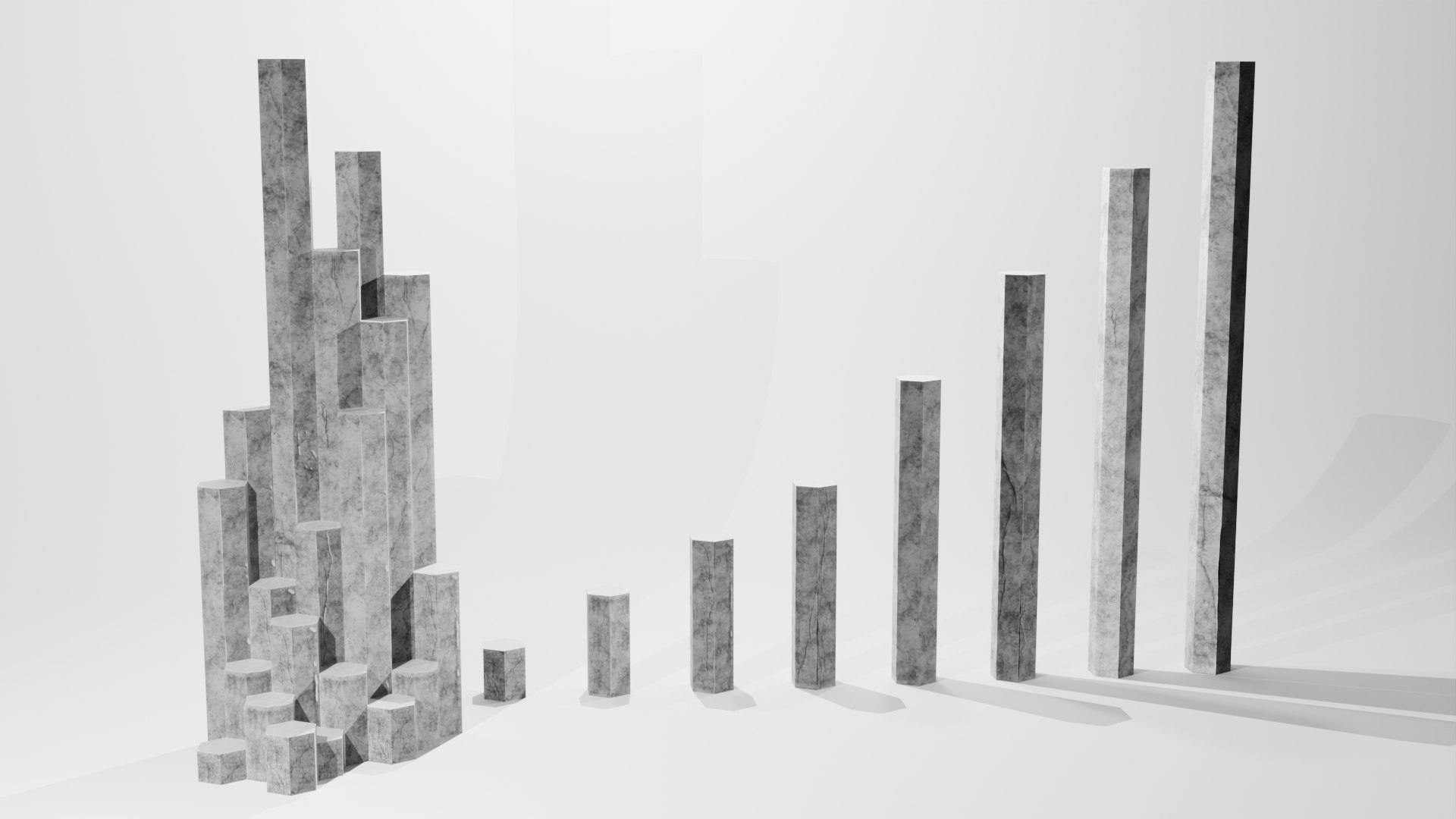 3D Model Basalt Rock Columns - TurboSquid 2288928