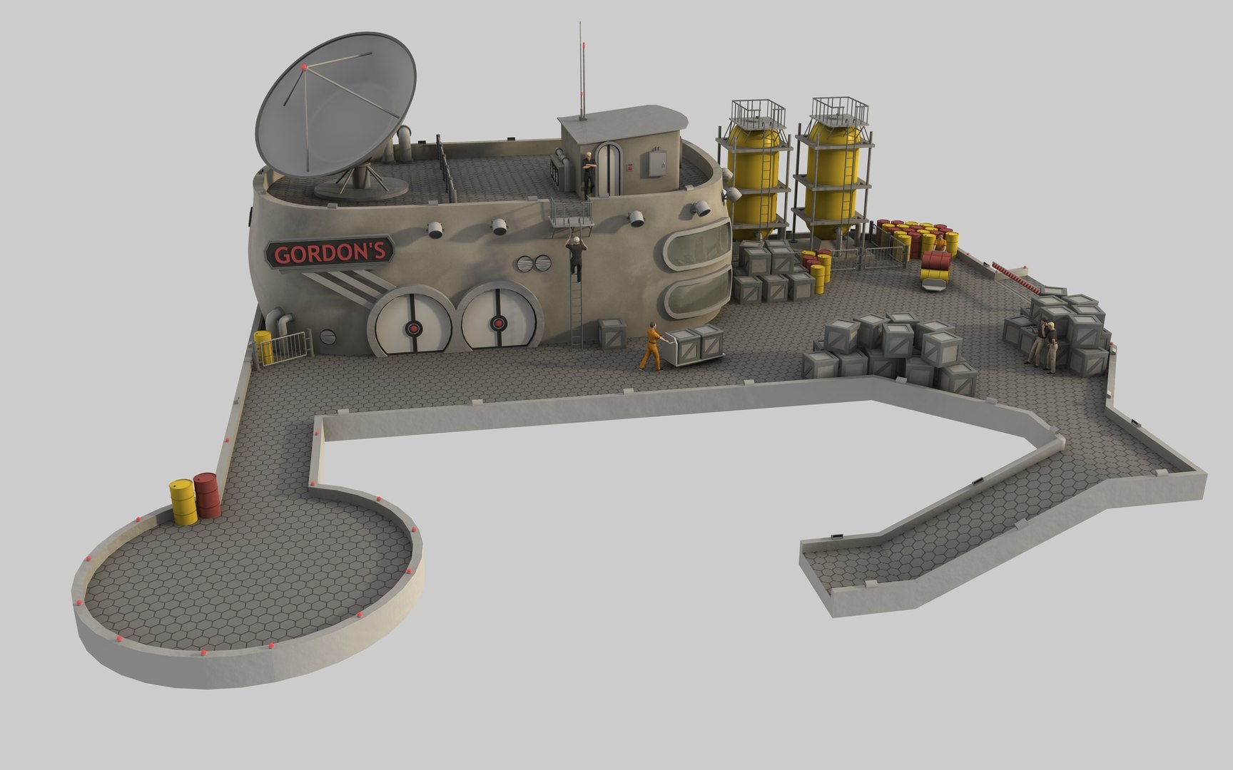 3d Model Gordon S Space Dock