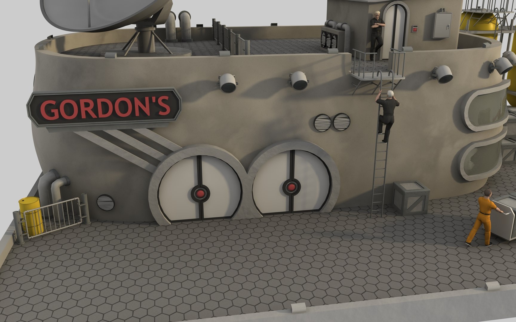 3d Model Gordon S Space Dock