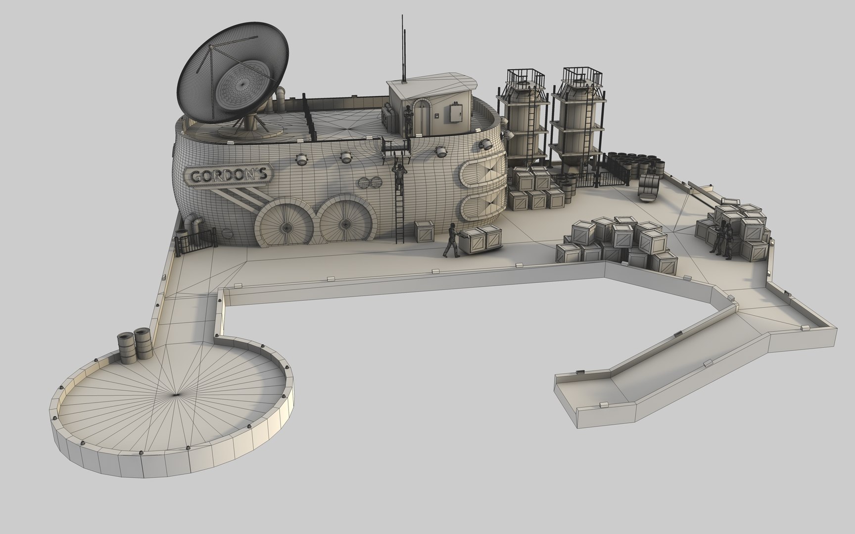 3d Model Gordon S Space Dock