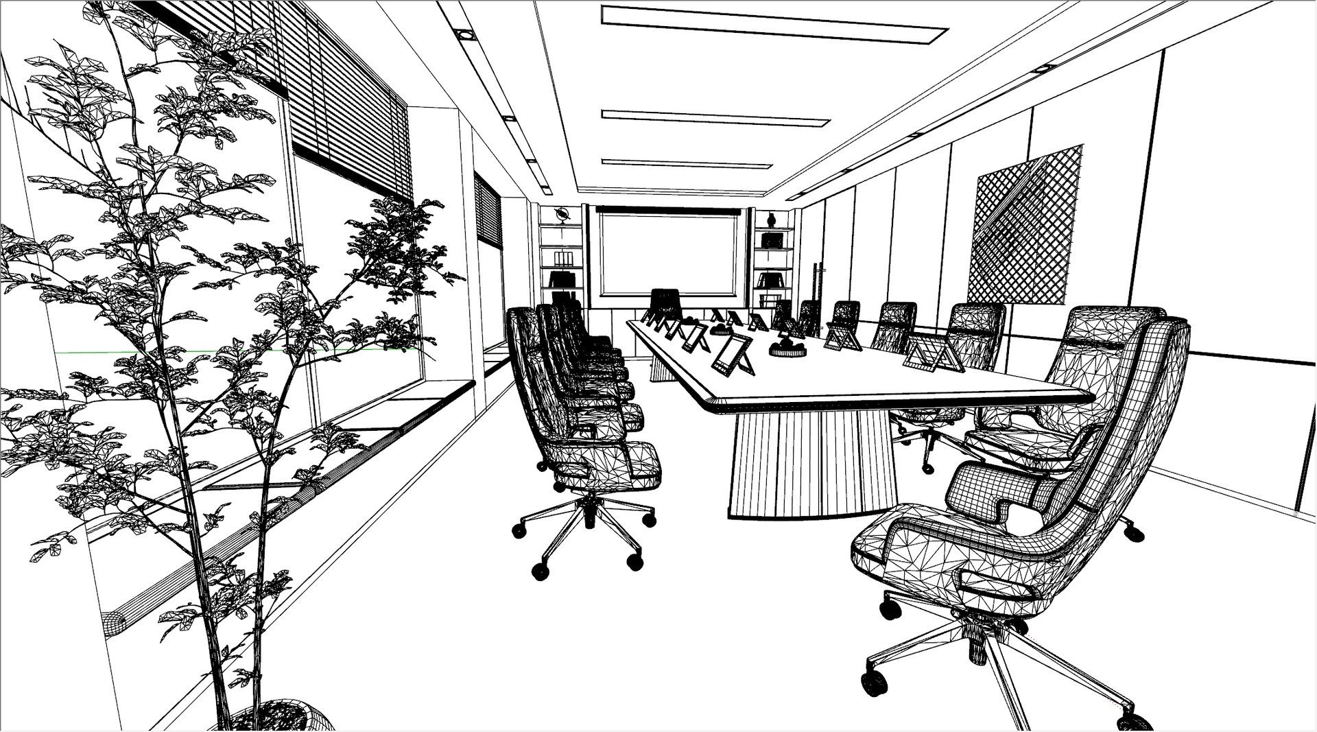 Conference Room-A5 3D Model - TurboSquid 2040209