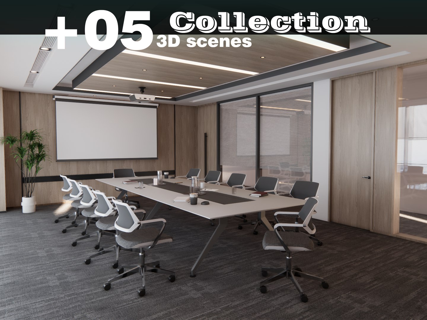 Conference Room-A5 3D Model - TurboSquid 2040209