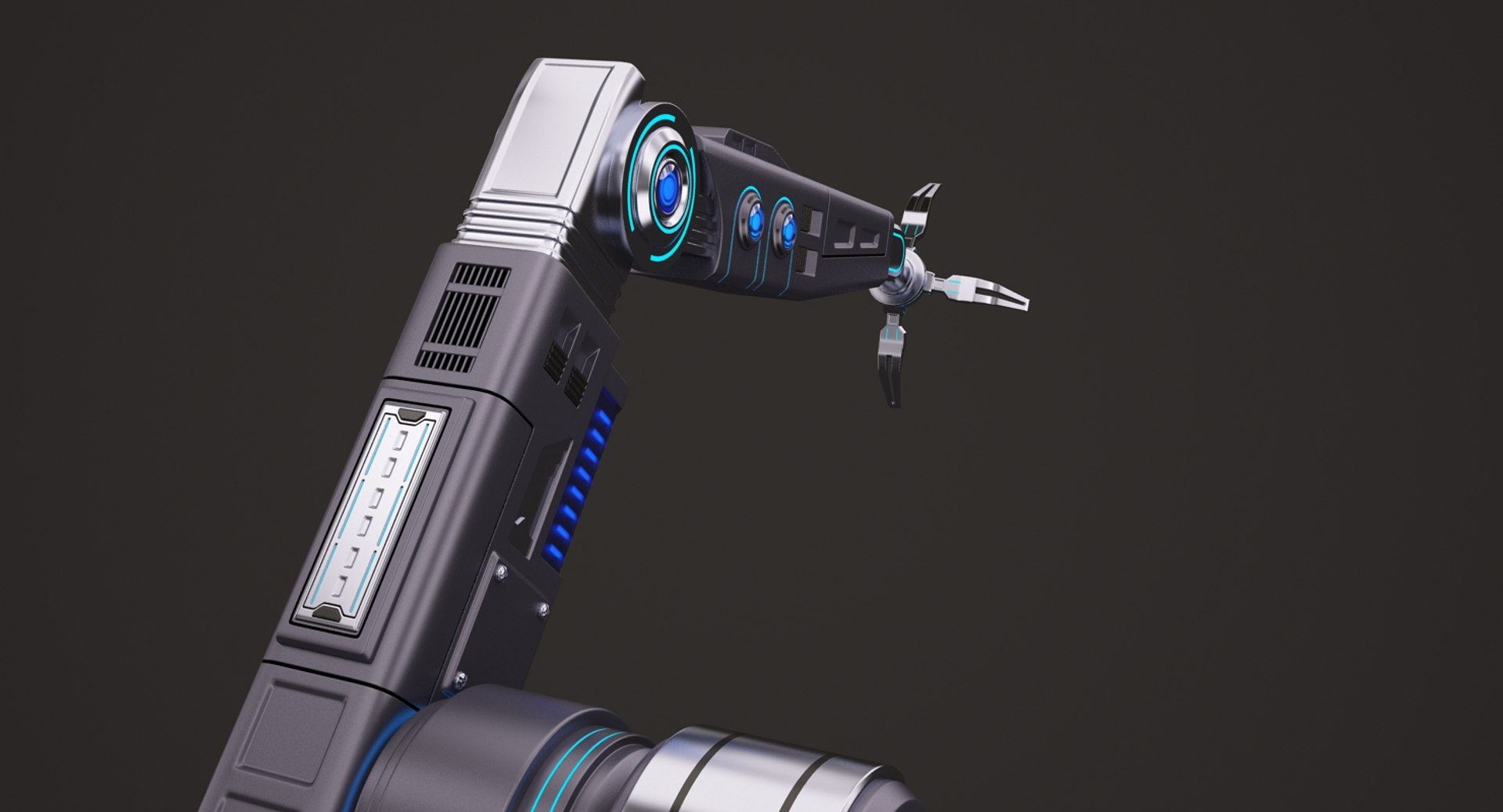 Futuristic Robotic Arm Stylized 3D Model | 1142342 | TurboSquid