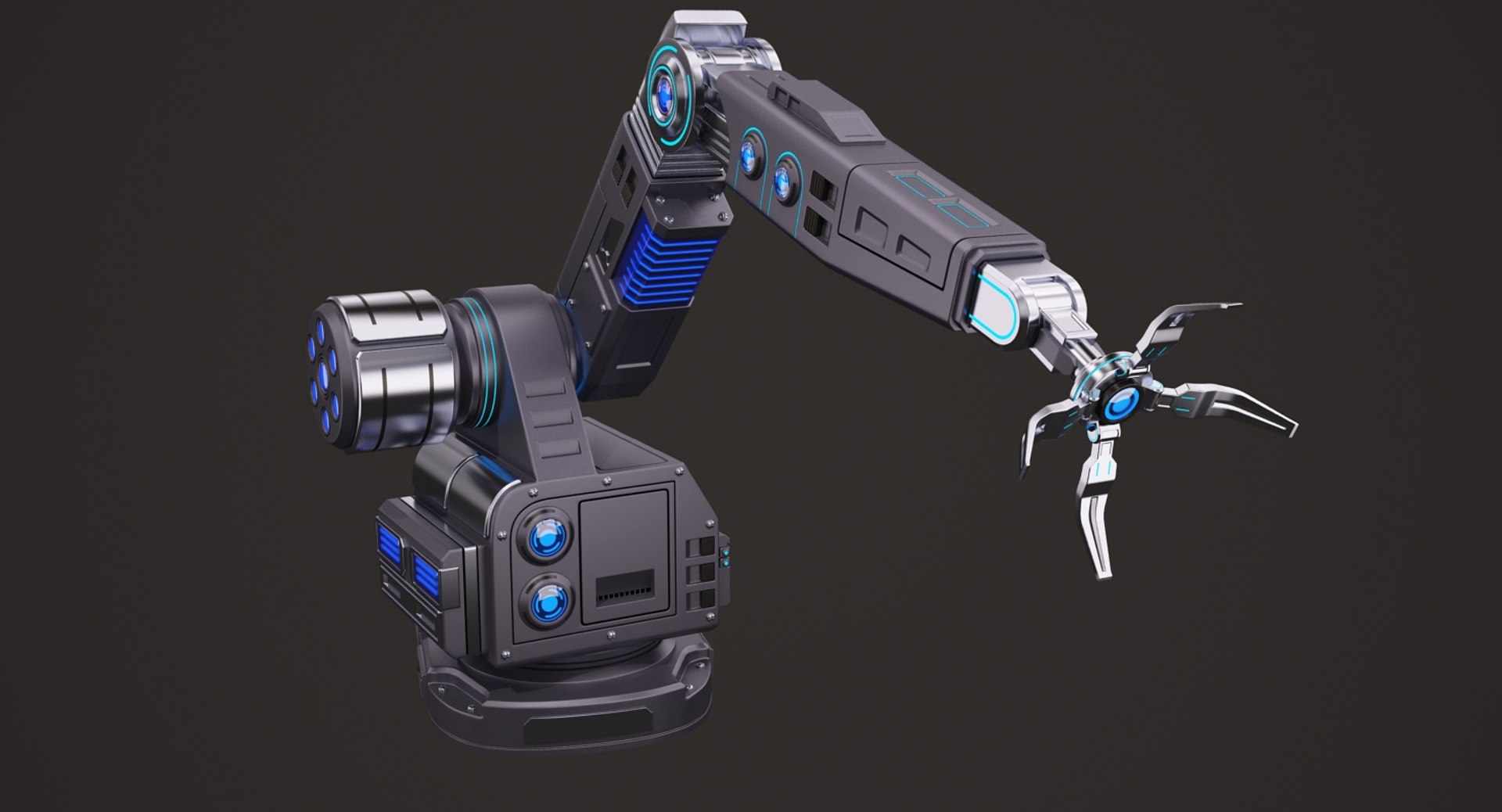 Futuristic Robotic Arm Stylized 3D Model | 1142342 | TurboSquid