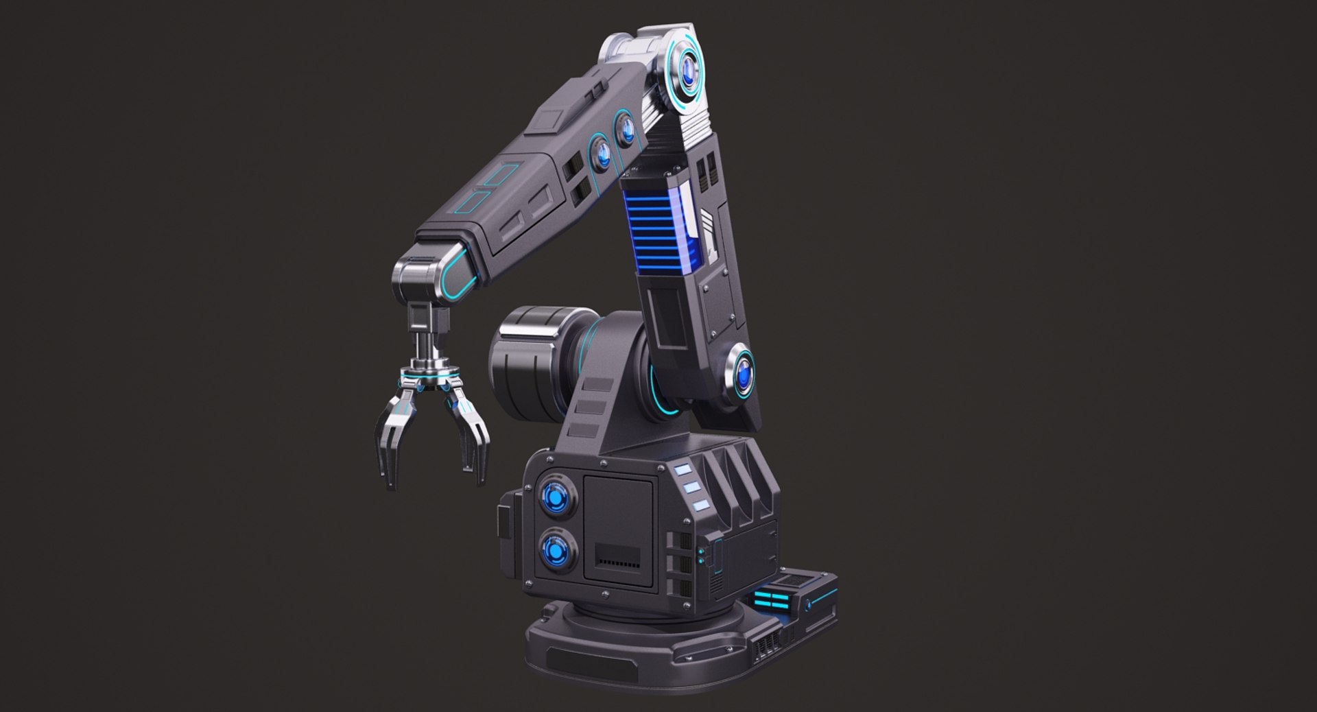 Futuristic Robotic Arm Stylized 3D Model | 1142342 | TurboSquid