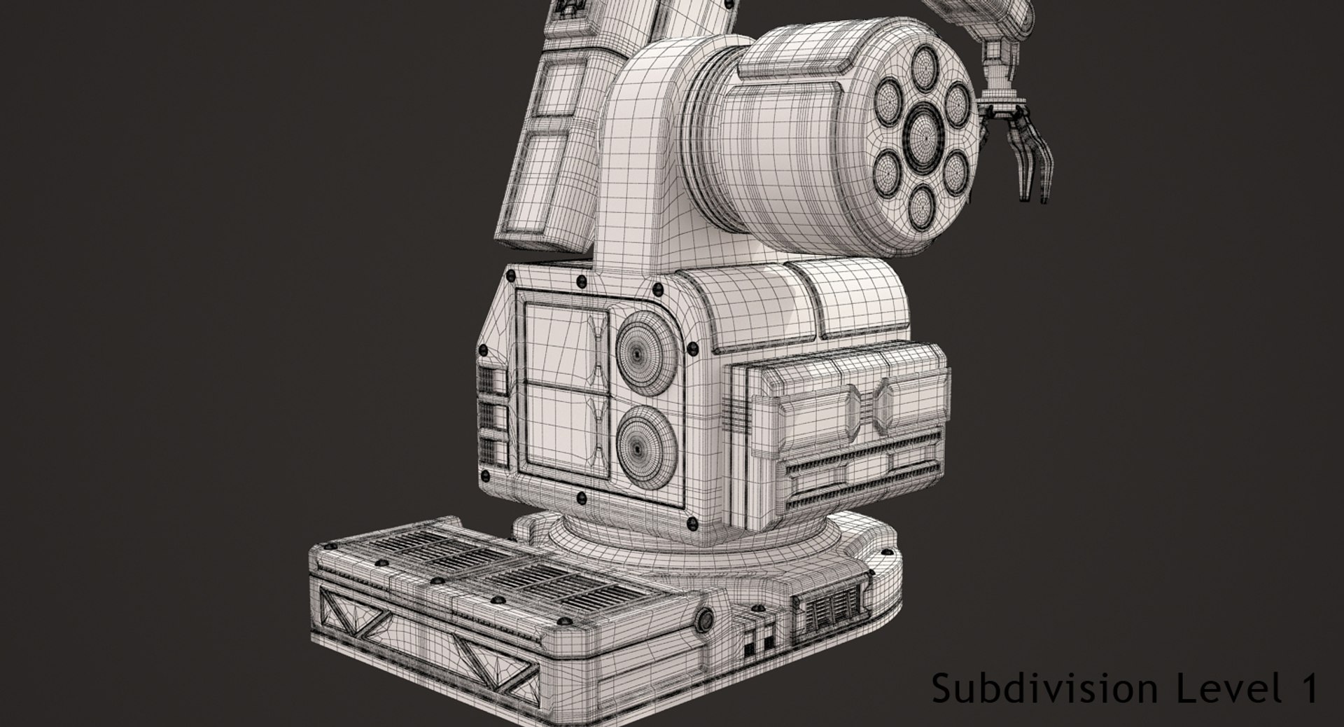 Futuristic Robotic Arm Stylized 3D Model | 1142342 | TurboSquid