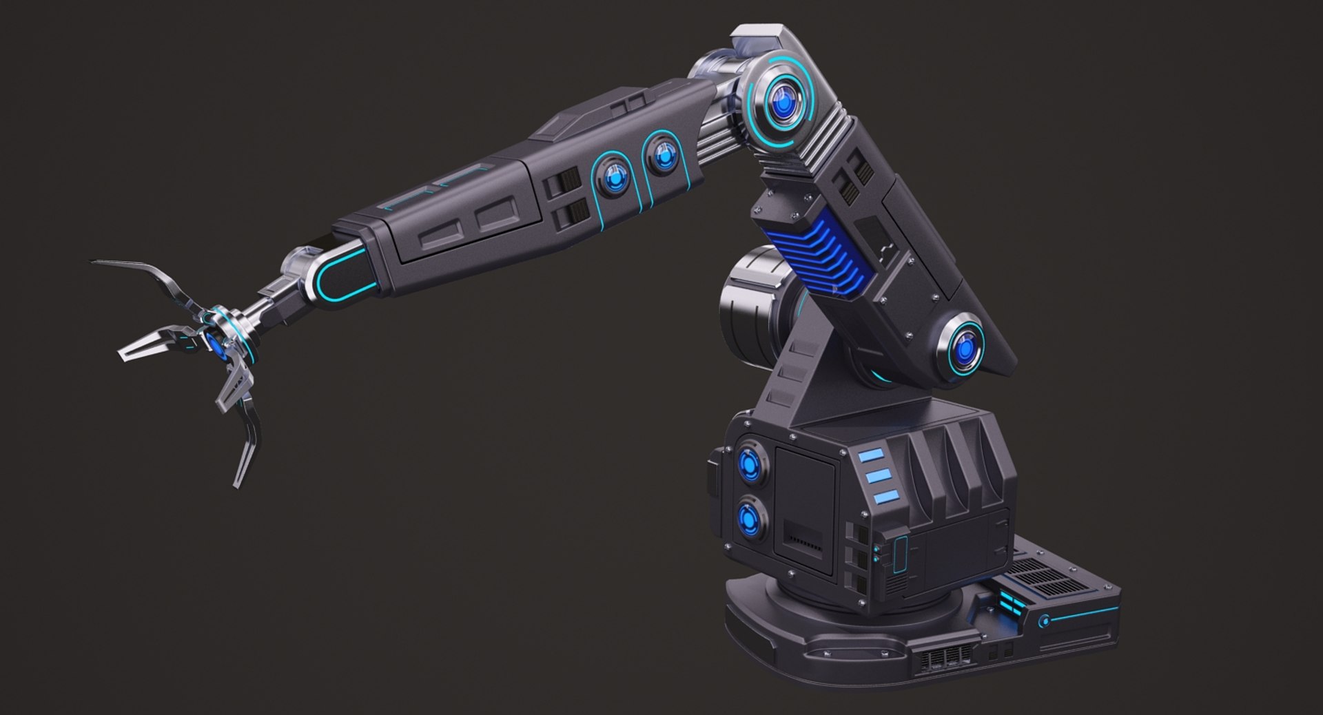 Futuristic Robotic Arm Stylized 3D Model | 1142342 | TurboSquid