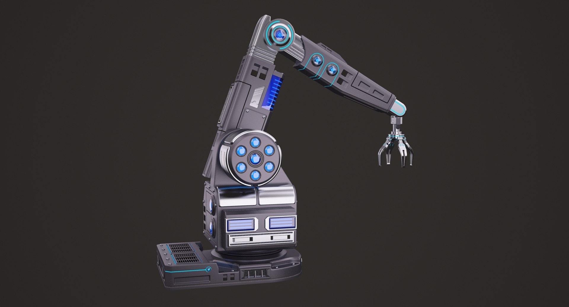 Futuristic Robotic Arm Stylized 3D Model | 1142342 | TurboSquid