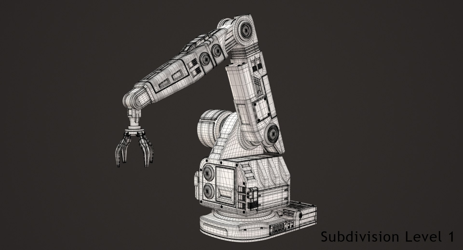 Futuristic Robotic Arm Stylized 3D Model | 1142342 | TurboSquid