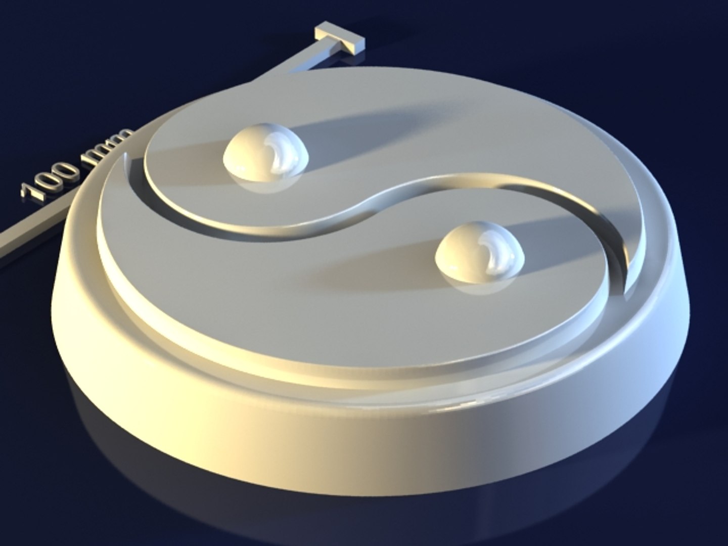 3d Model Yin Yang
