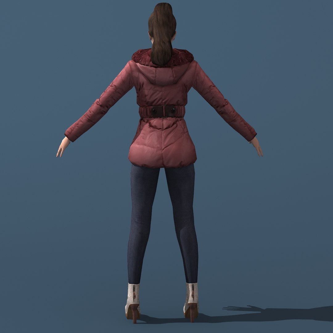 3ds Max Young Woman