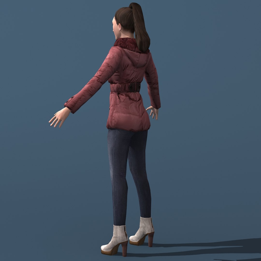 3ds Max Young Woman
