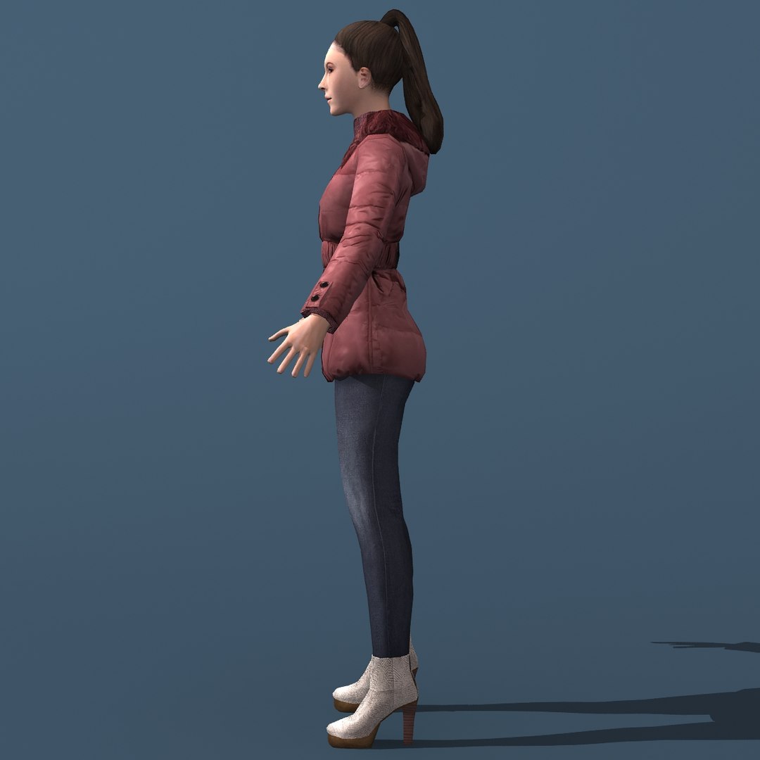 3ds Max Young Woman