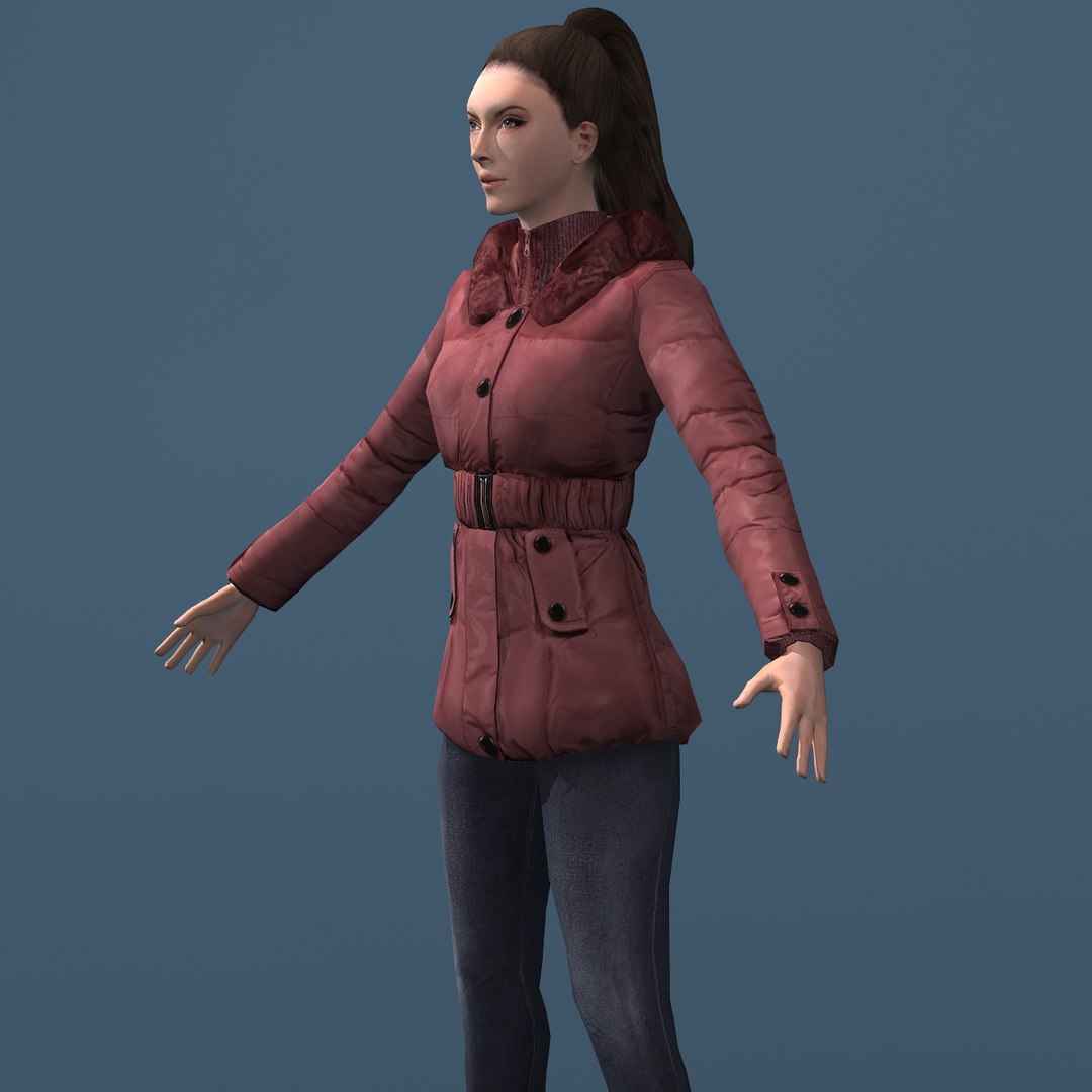 3ds Max Young Woman