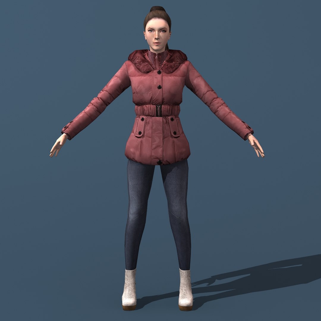 3ds Max Young Woman