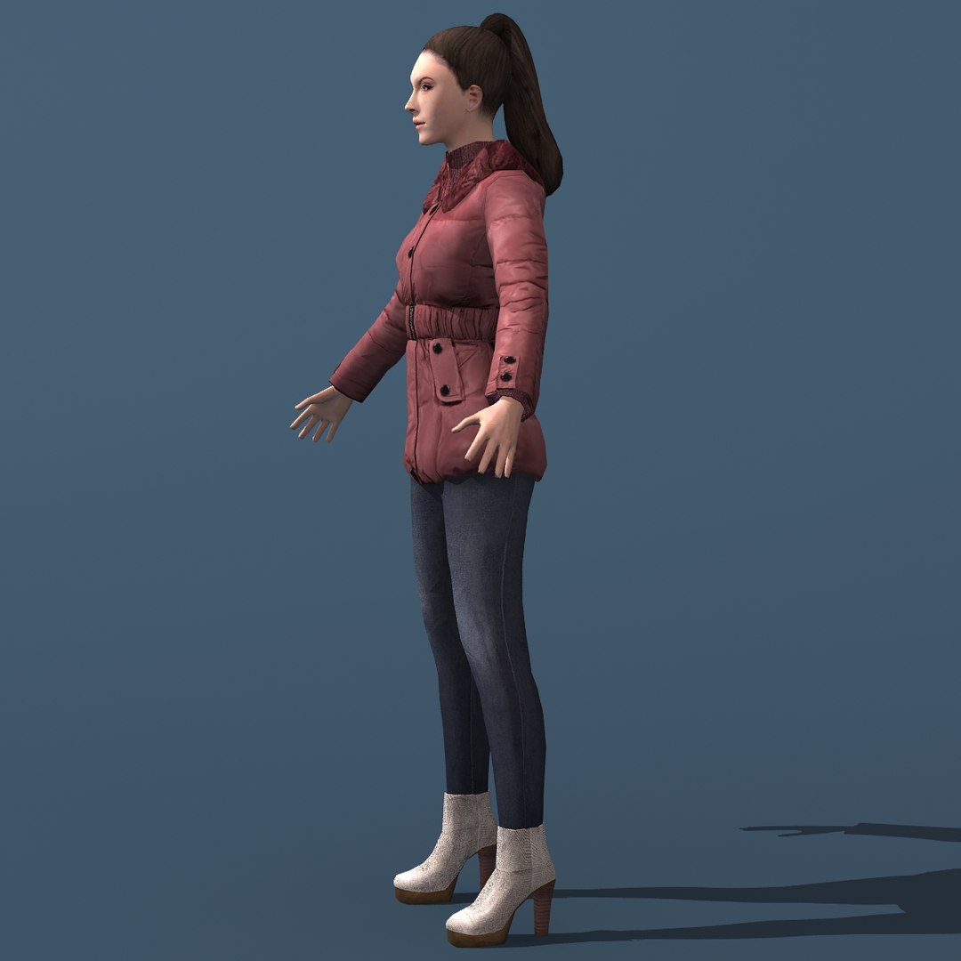 3ds Max Young Woman