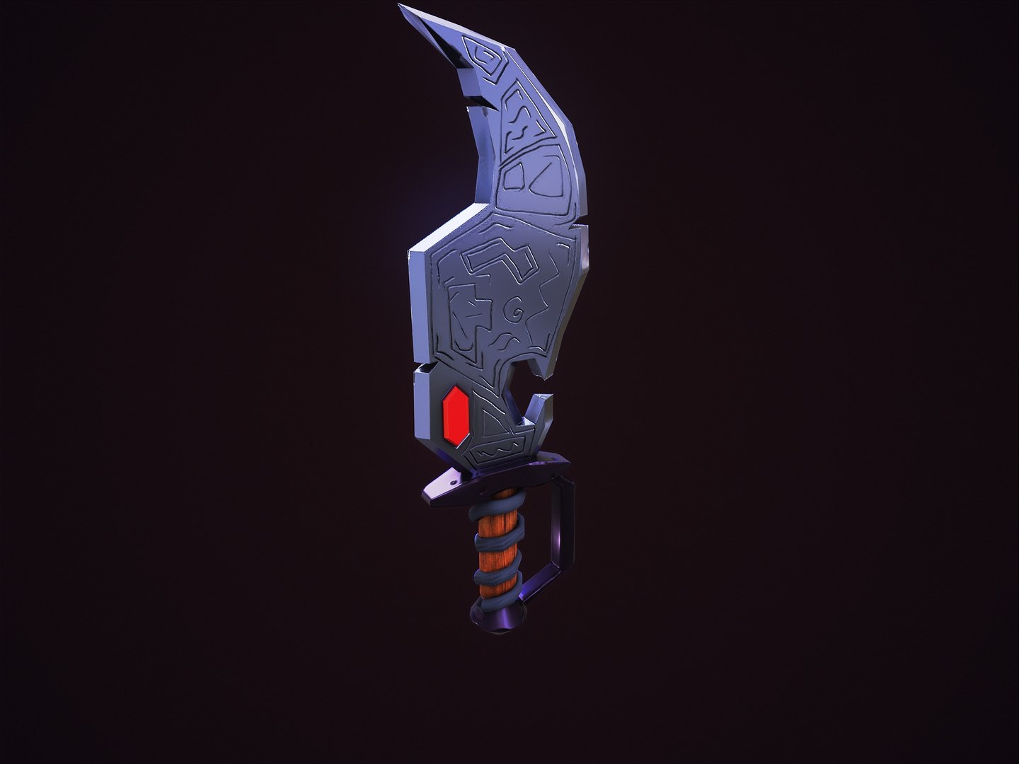 Game Ready Fantasy Blade 3D Model - TurboSquid 1925375
