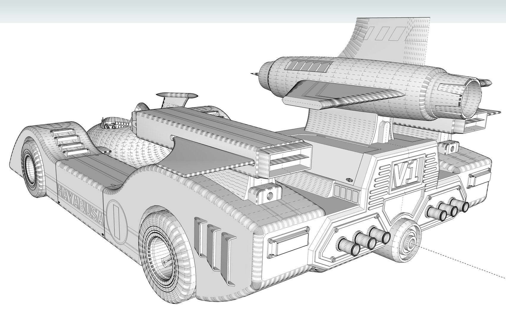 Machine Hayabusa 3D - TurboSquid 1210670