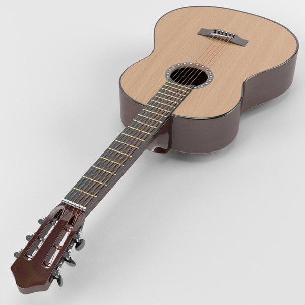 3D classic guitar model - TurboSquid 1166510