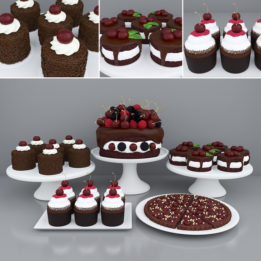 Cherry Dessert 2 3D - TurboSquid 1900735