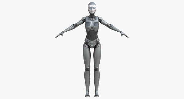 3D sci-fi female robot - TurboSquid 1337121
