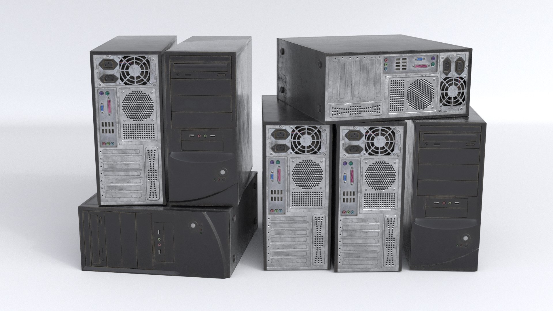 Computer Tower Old UHD 3D Model - TurboSquid 2164946