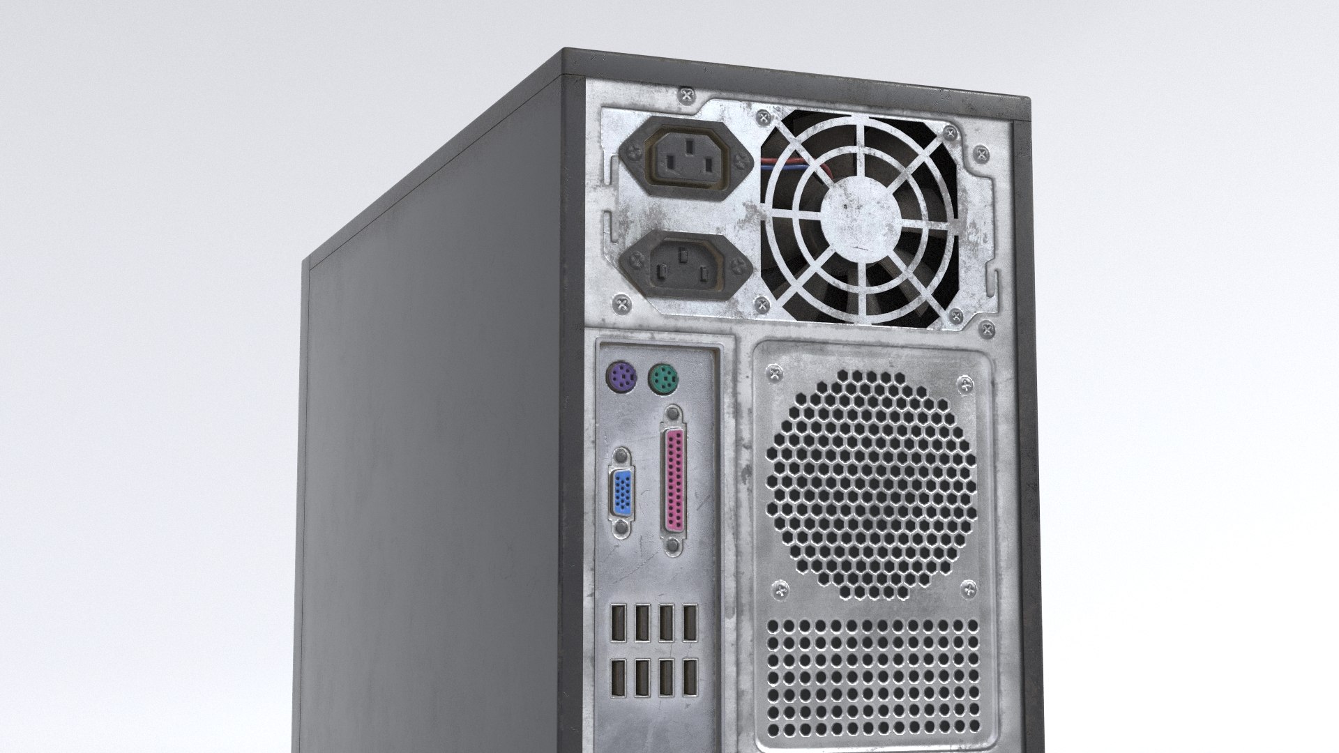 Computer Tower Old UHD 3D Model - TurboSquid 2164946