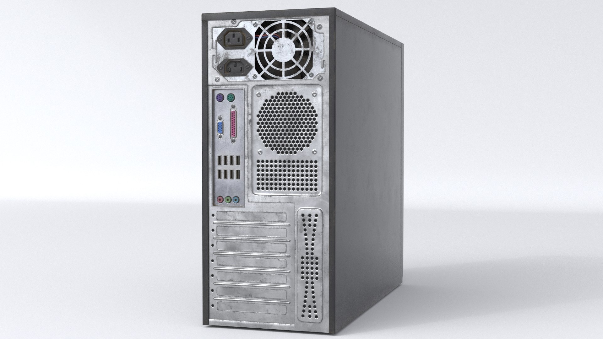 Computer Tower Old UHD 3D Model - TurboSquid 2164946