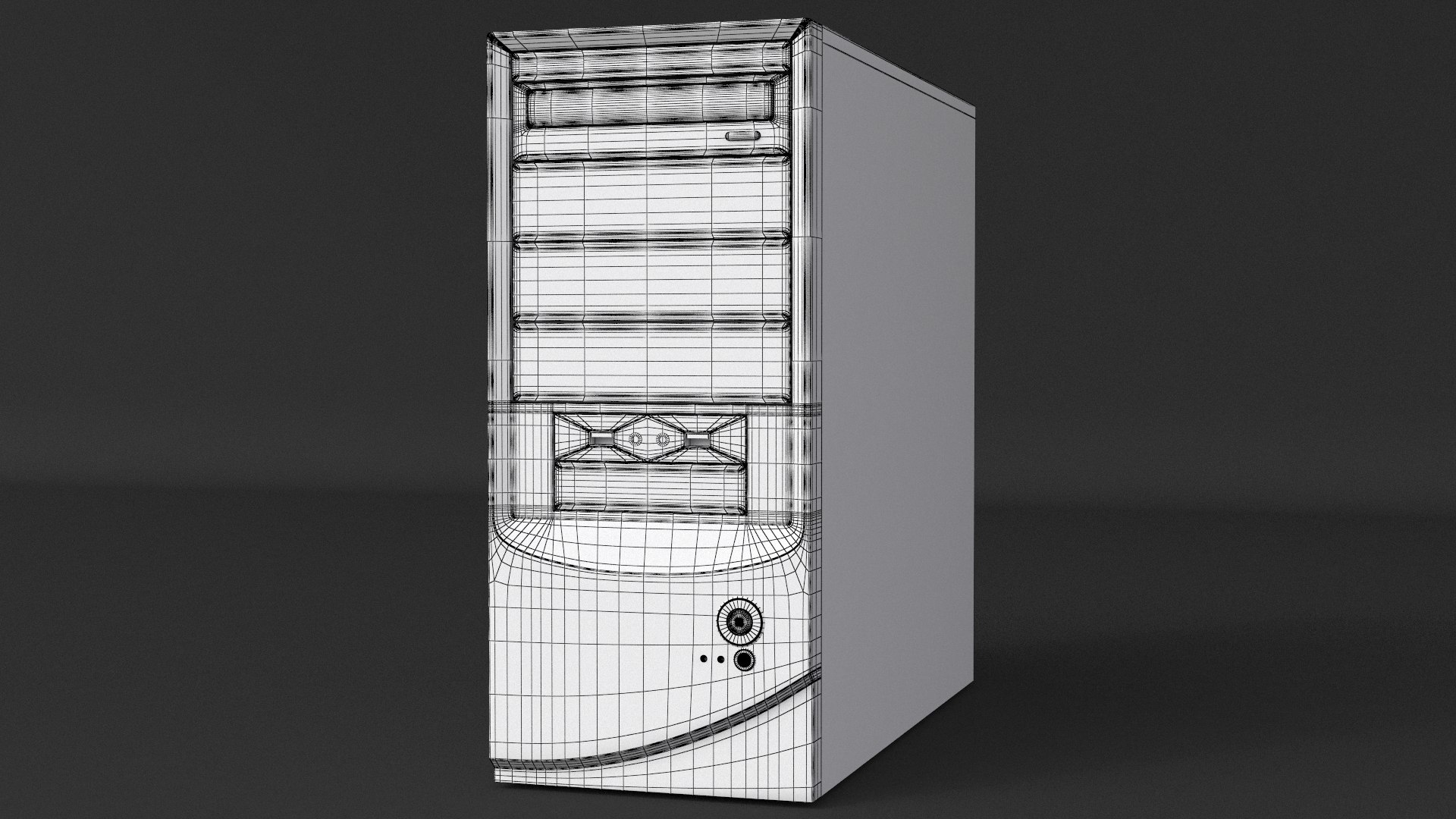 Computer Tower Old UHD 3D Model - TurboSquid 2164946