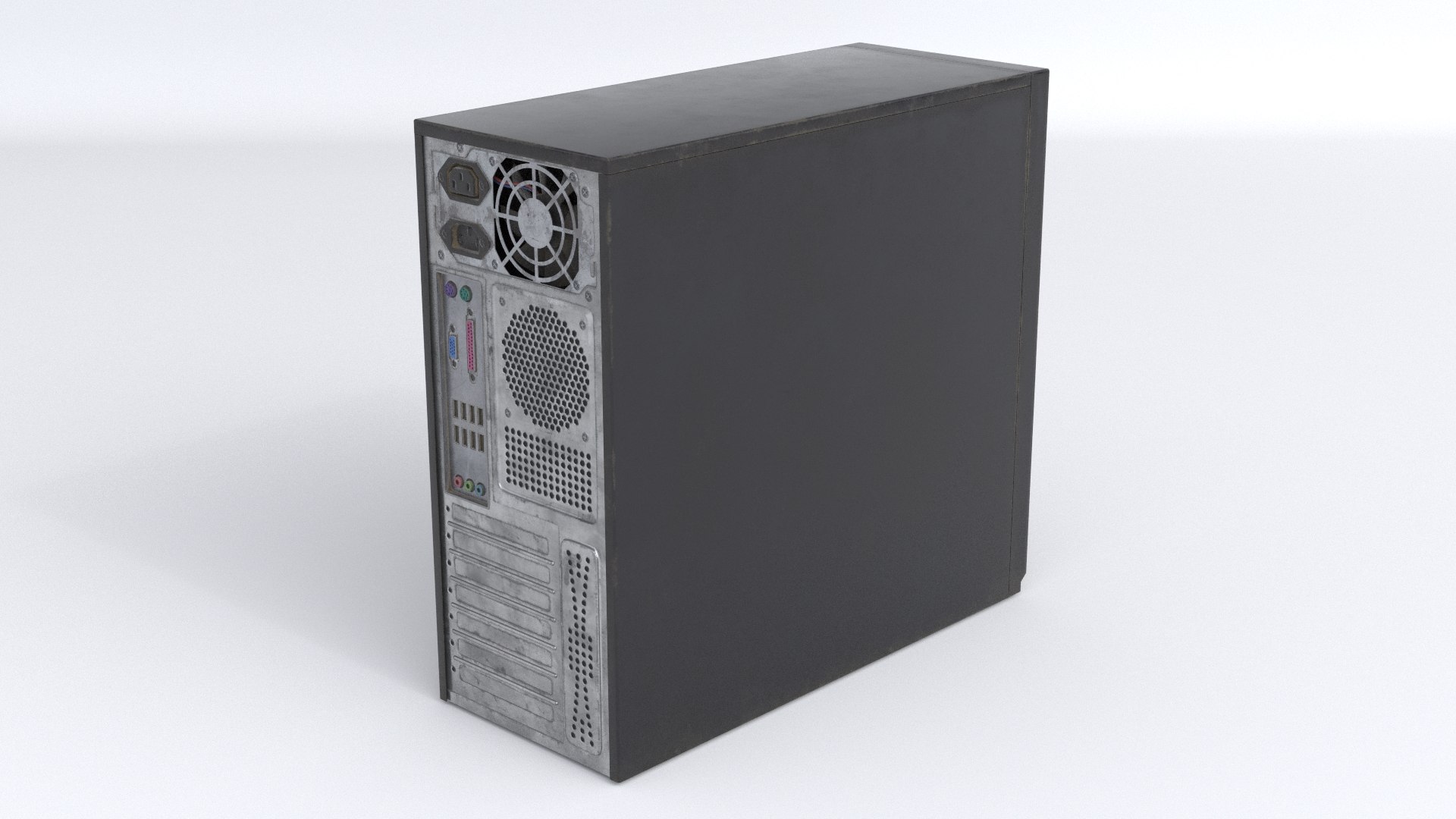 Computer Tower Old UHD 3D Model - TurboSquid 2164946