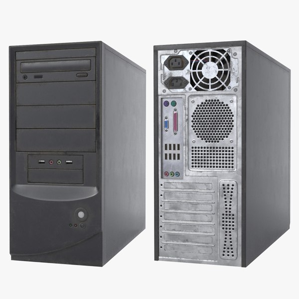 modelo 3d Torre de ordenadores antiguo UHD - TurboSquid 2164946