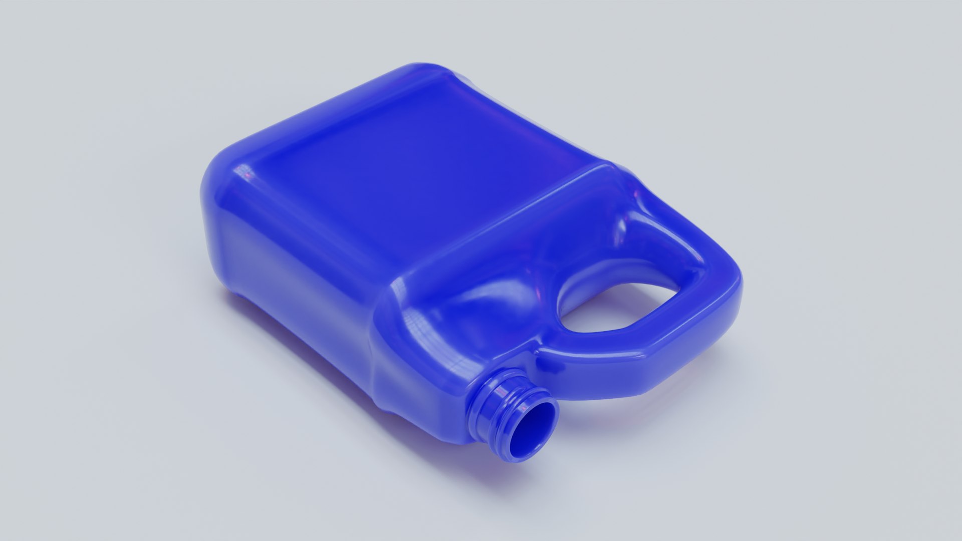 3D Blue Plastic Oil Can Bottle F Style - TurboSquid 2160280
