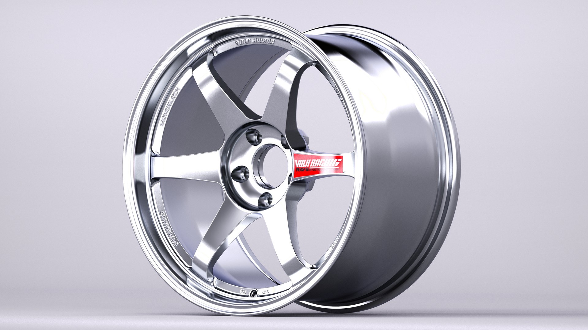 3D Volk RAYS Racing TE37SL Black Edition III - TurboSquid 2179220