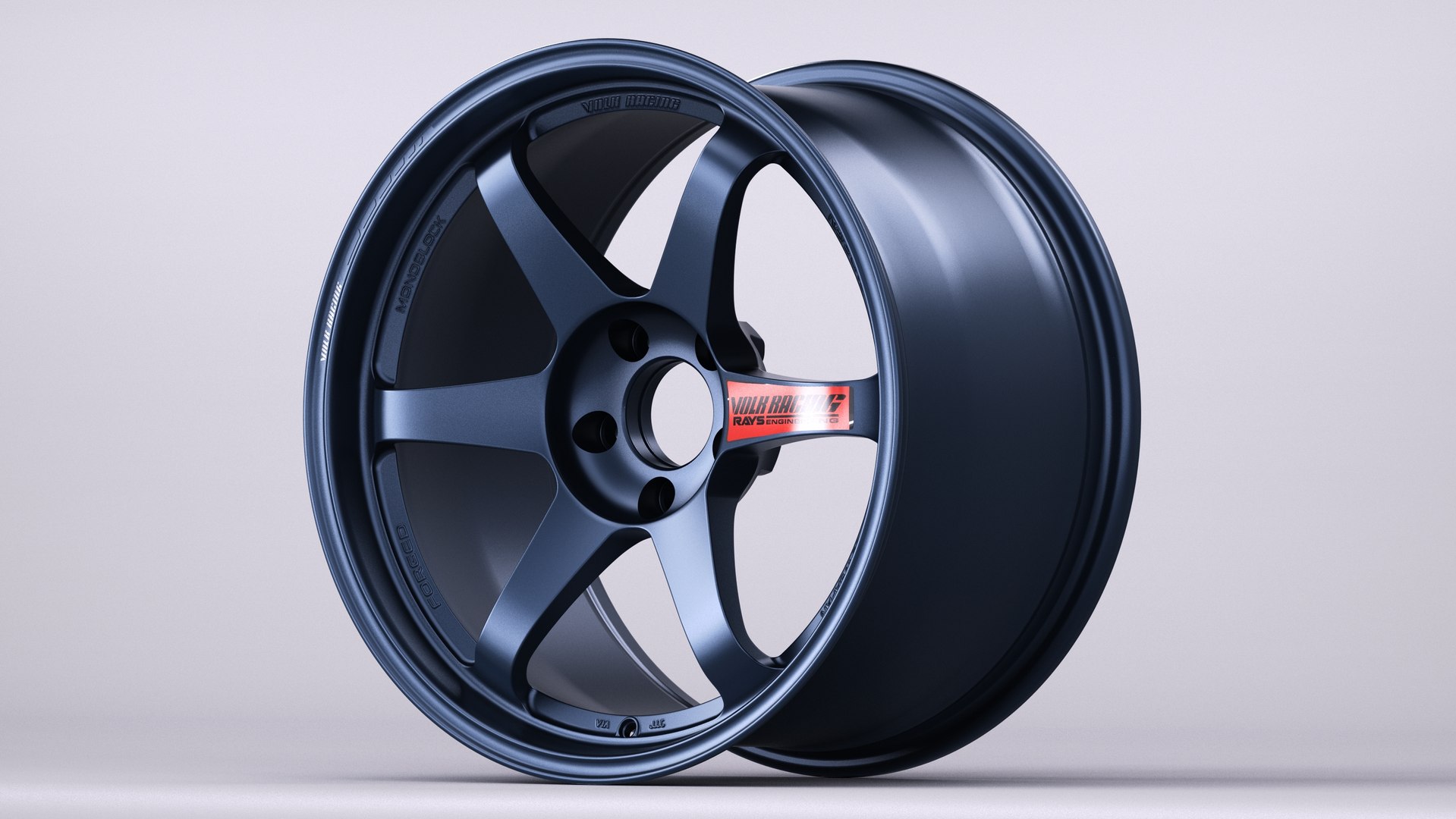 3D Volk RAYS Racing TE37SL Black Edition III - TurboSquid 2179220
