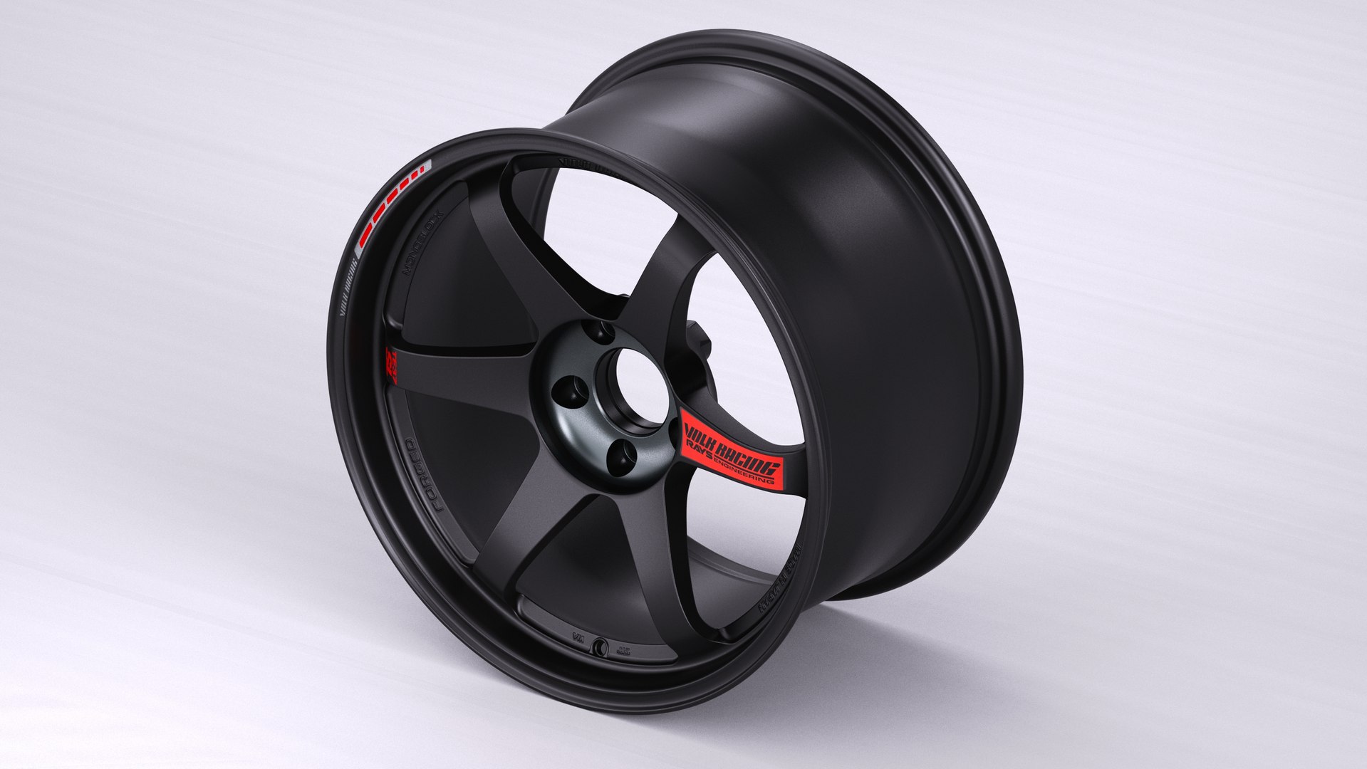 3D Volk RAYS Racing TE37SL Black Edition III - TurboSquid 2179220