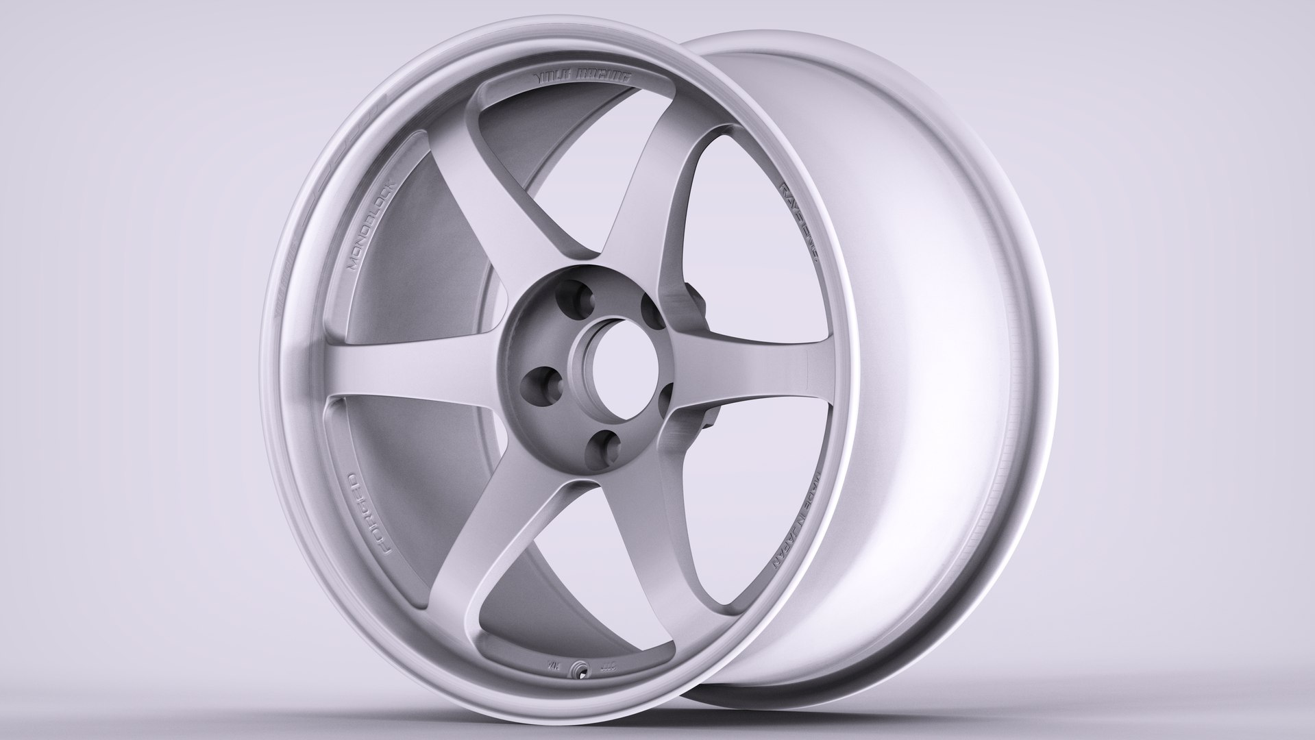 3D Volk RAYS Racing TE37SL Black Edition III - TurboSquid 2179220