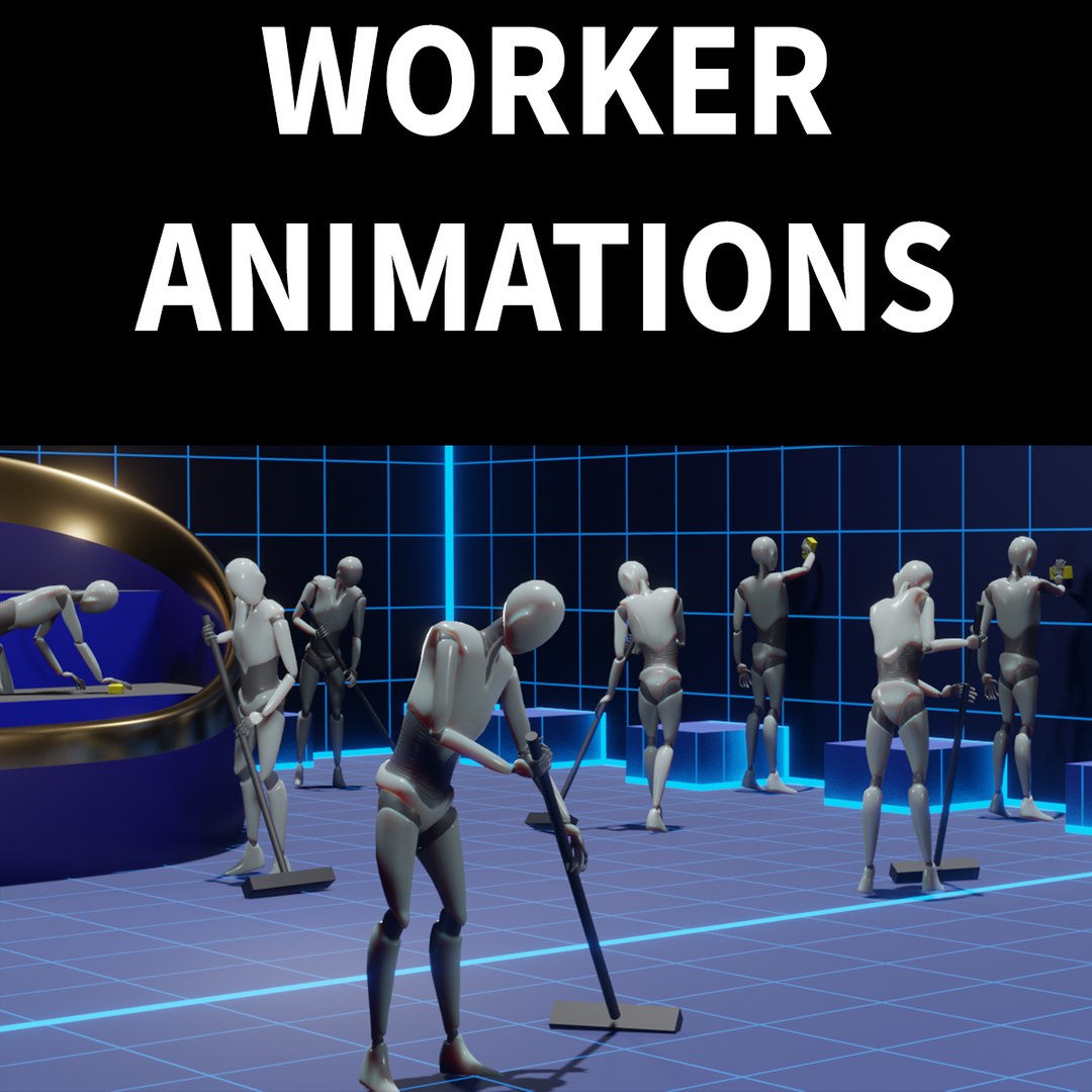 Worker Animations - Motion Cast08 Vol1 3D Model - TurboSquid 1937964