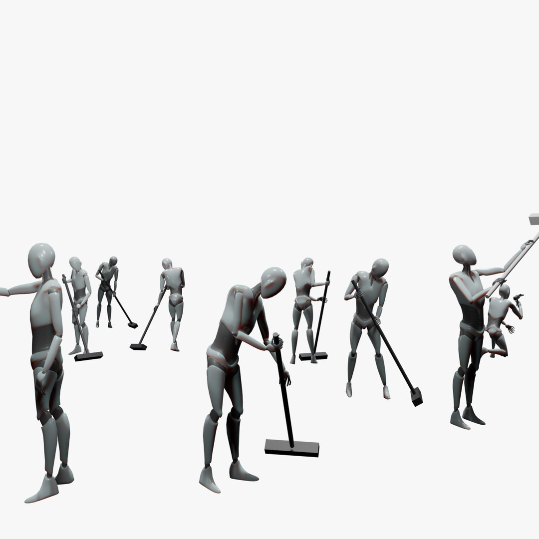 Worker Animations - Motion Cast08 Vol1 3D Model - TurboSquid 1937964
