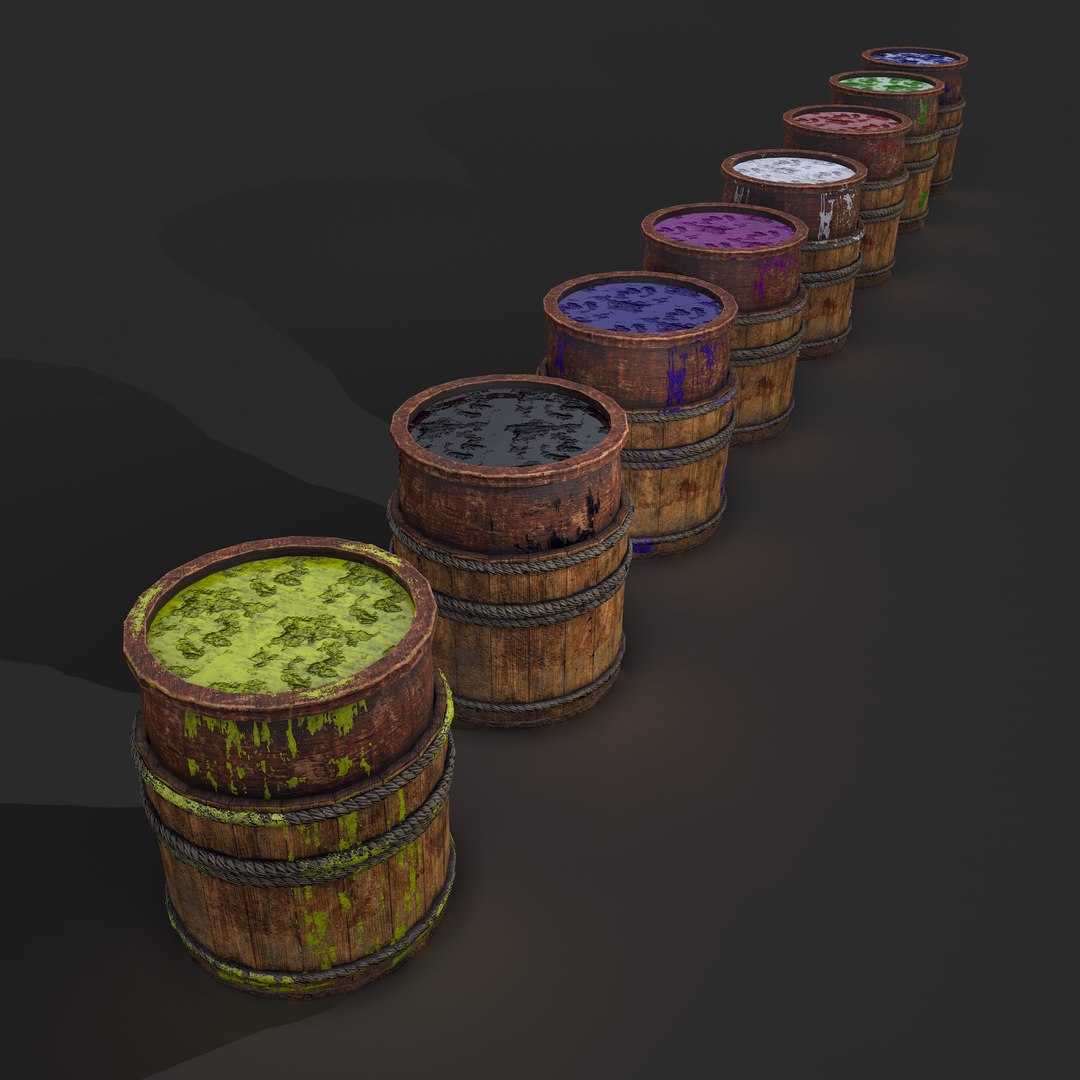 Dye Paint Bucket 3D model - TurboSquid 1791067