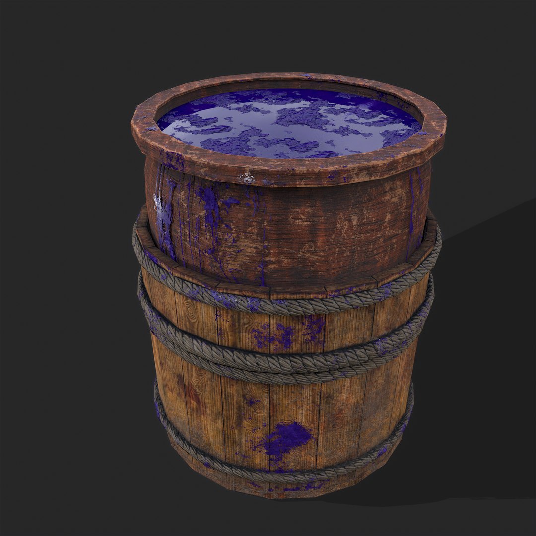 Dye Paint Bucket 3D model - TurboSquid 1791067