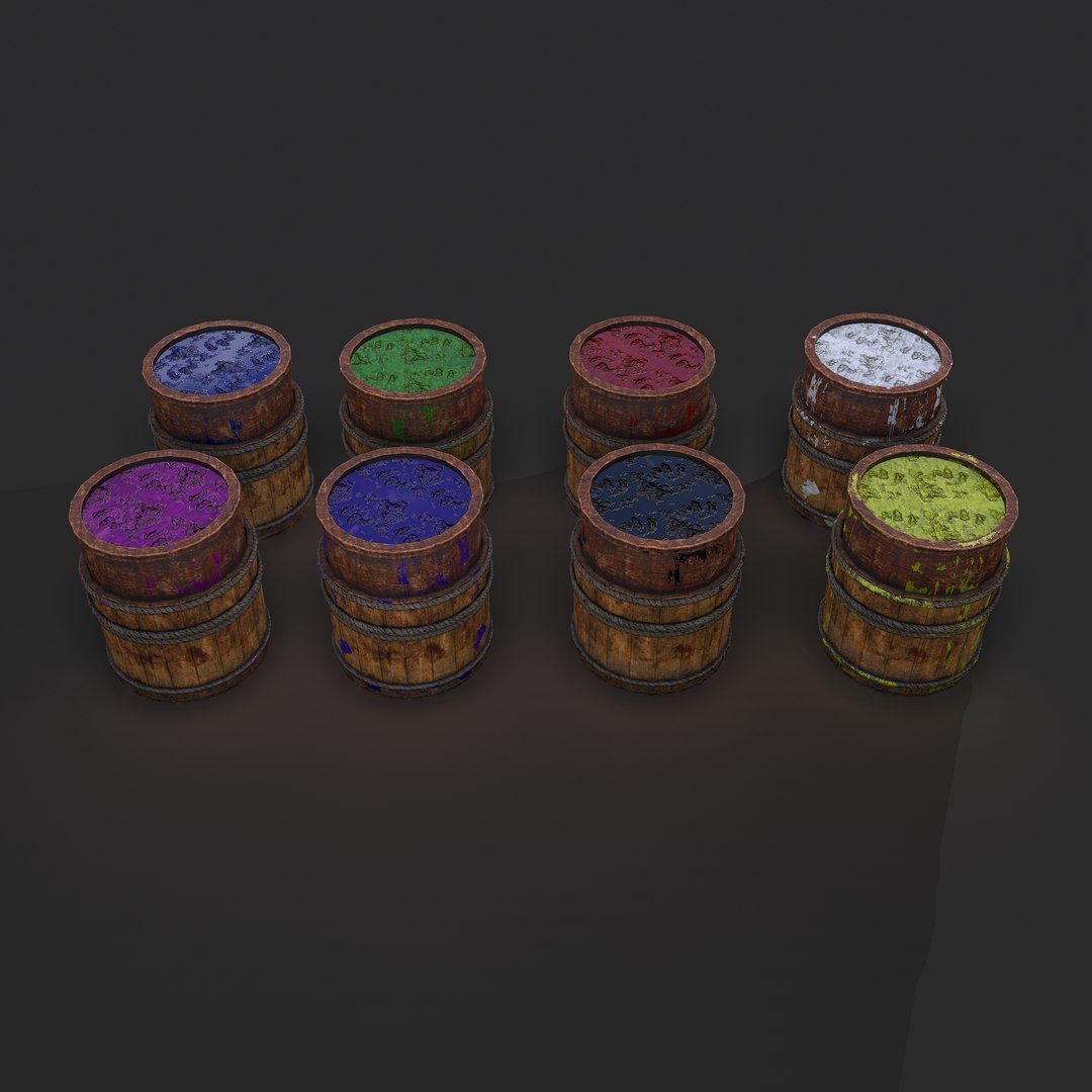 Dye Paint Bucket 3D model - TurboSquid 1791067