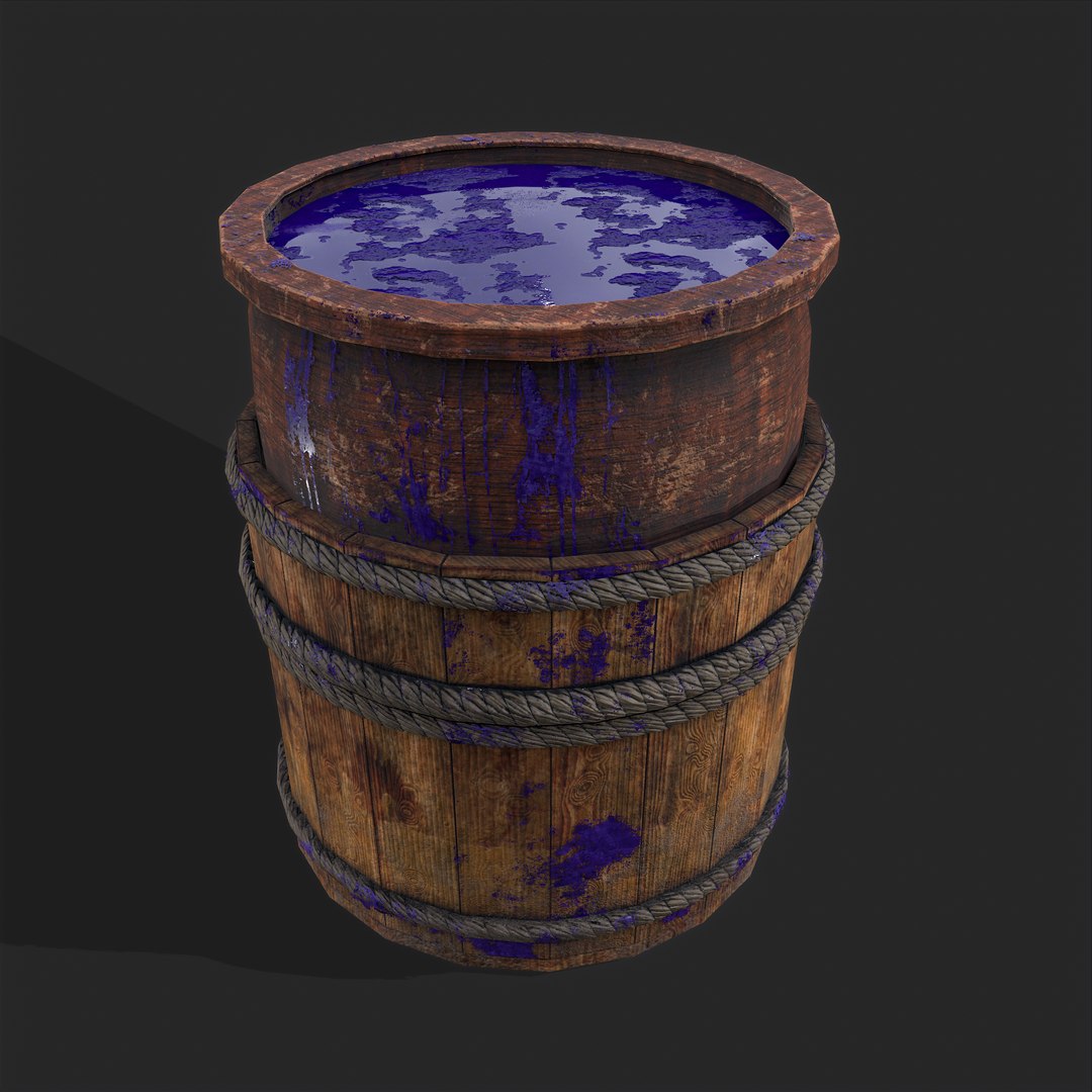 Dye Paint Bucket 3D Model - TurboSquid 1791067
