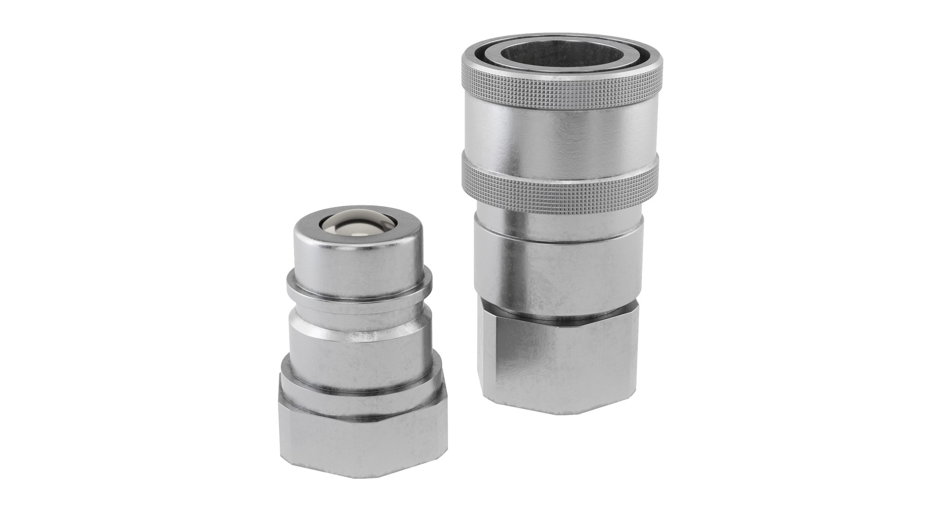 3D Hydraulic Quick Connect Coupler - TurboSquid 2033397