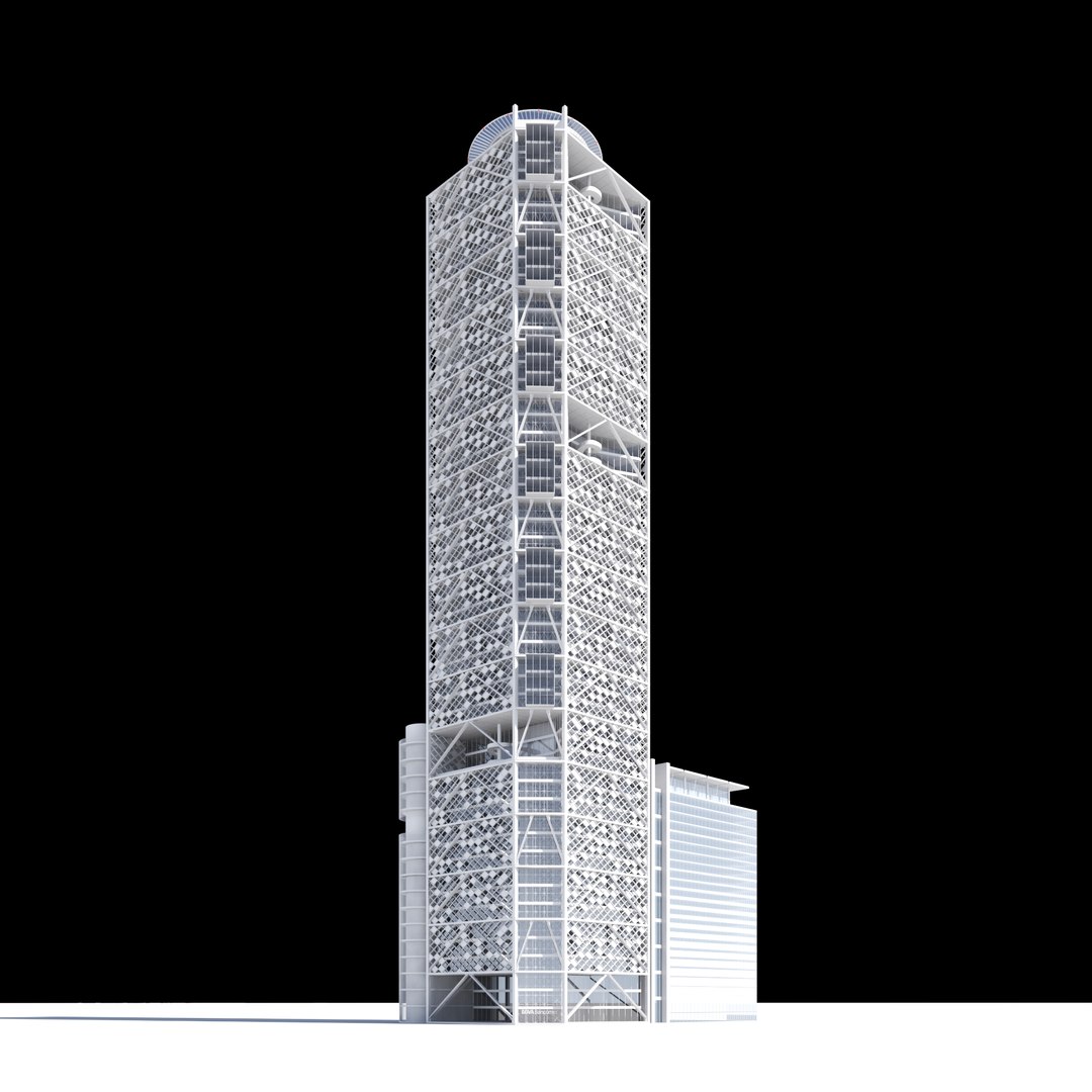 Legorreta Torre Bbva Bancomer 3D Model - TurboSquid 1407731
