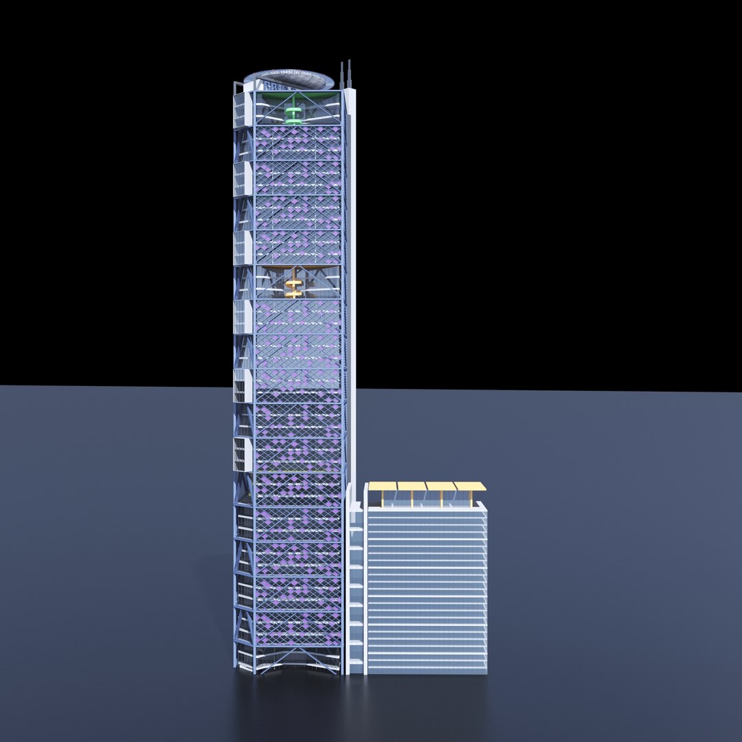 Legorreta Torre Bbva Bancomer 3D Model - TurboSquid 1407731