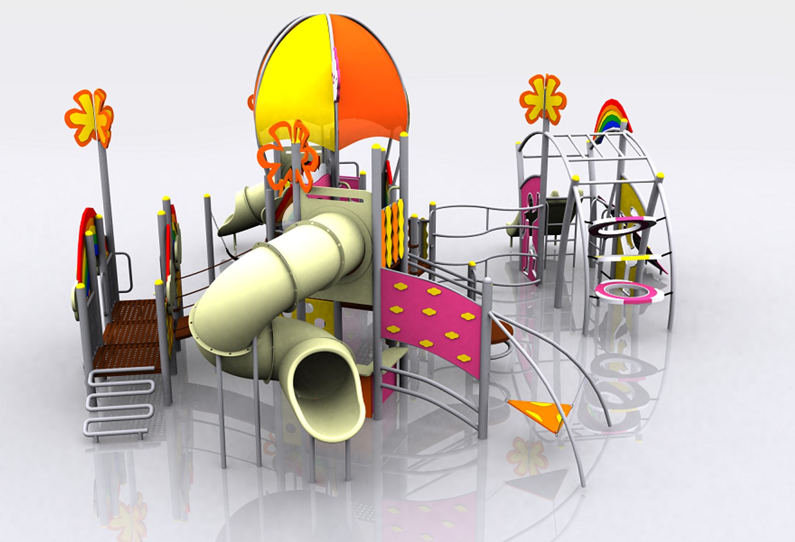 Rainbow Playground 3d Model