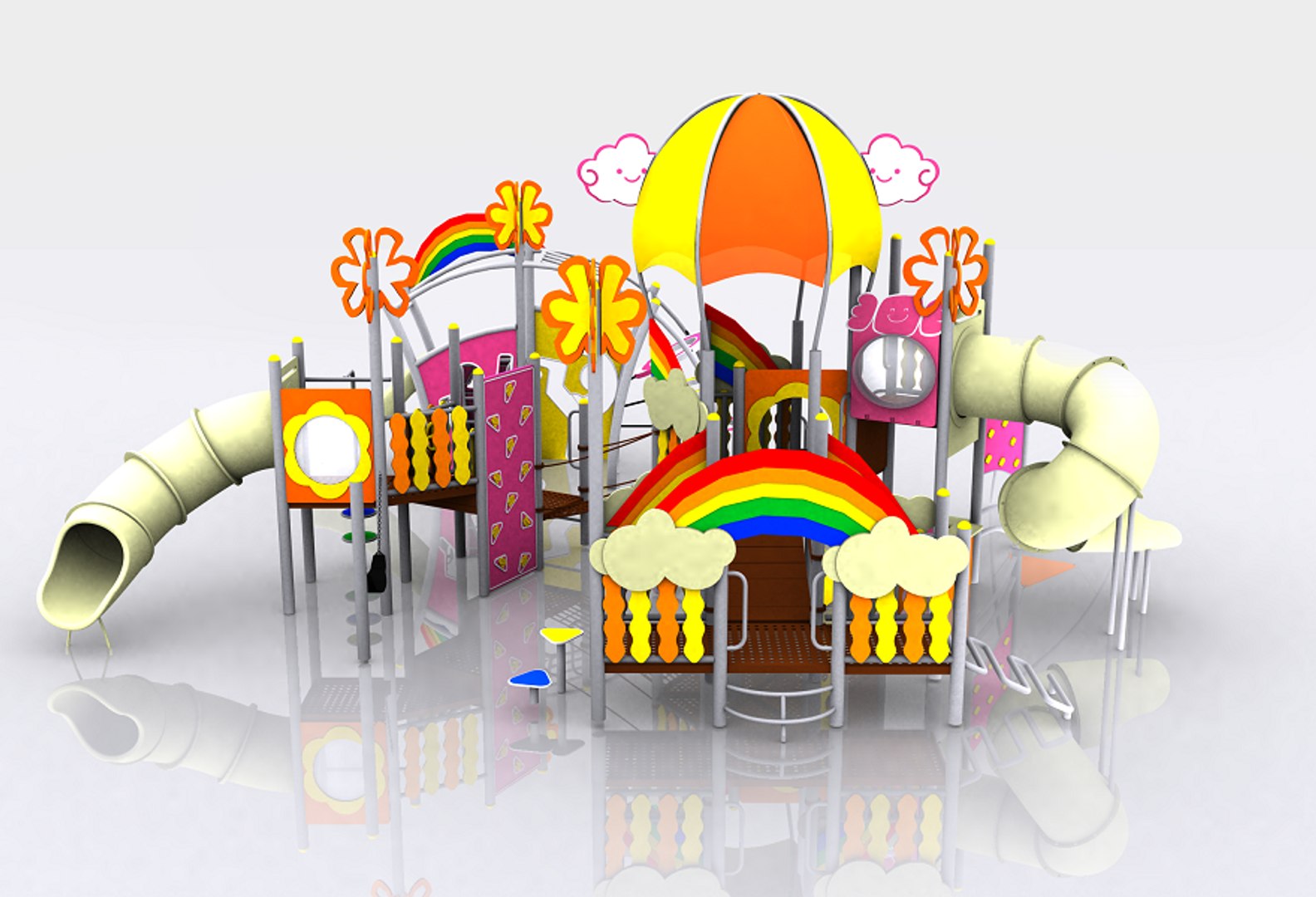 Rainbow Playground 3d Model