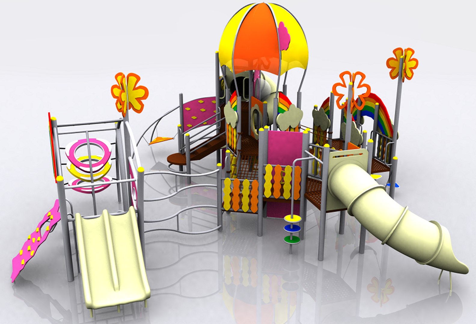 Rainbow Playground 3d Model