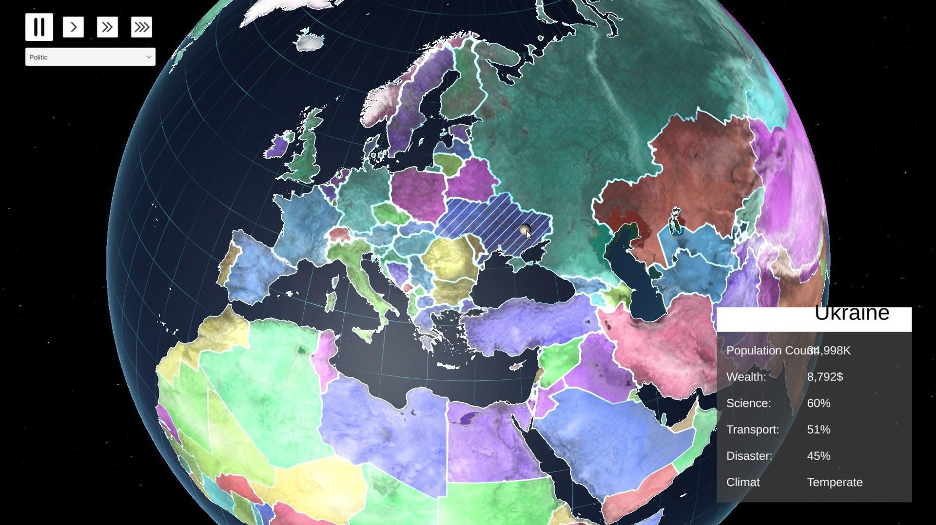 3D Geopolitical Earth Planet For Unity - TurboSquid 2342809